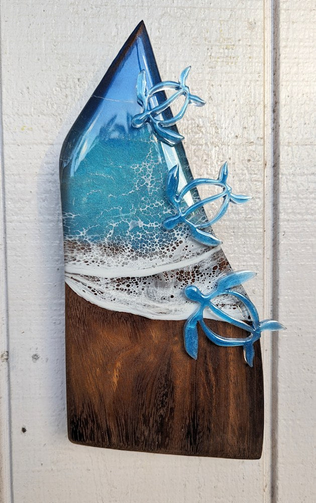 Honu Ocean Art | Hawaii Monkey Pod Wood – Akima Kai Ocean Art